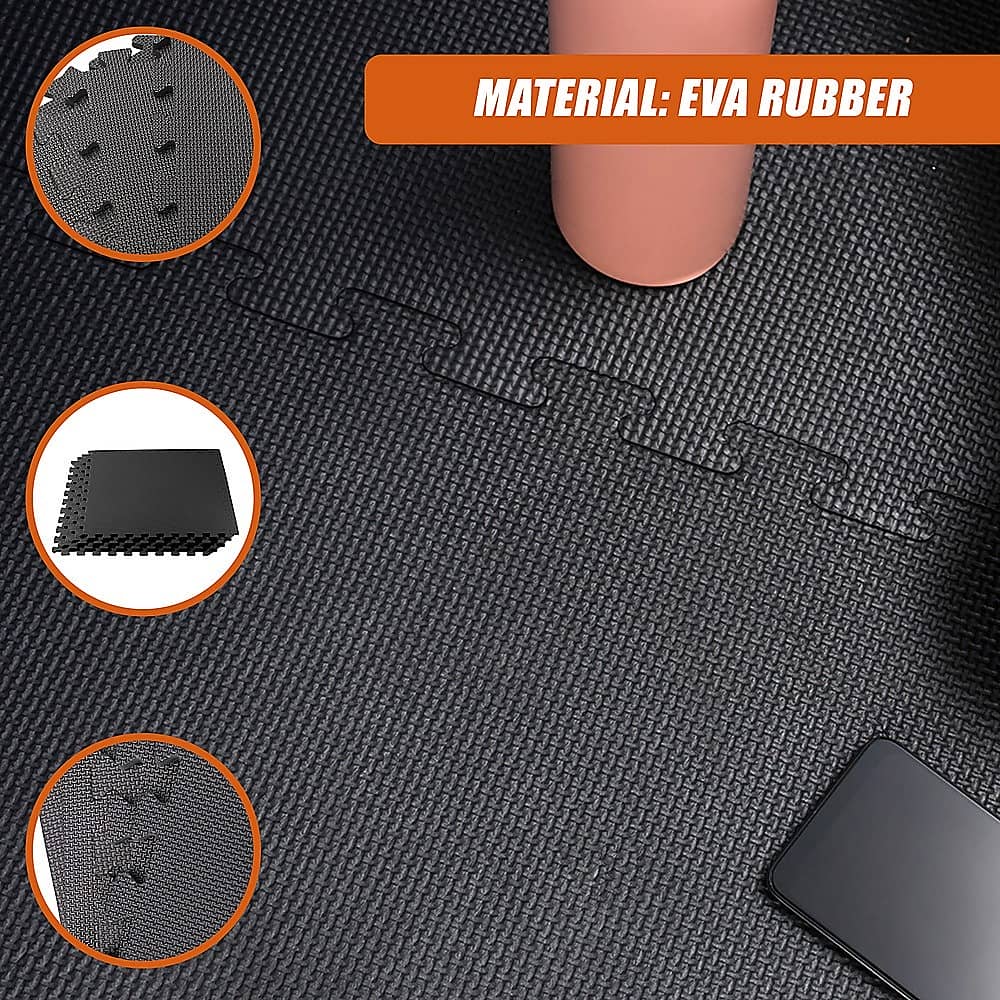 4 Tiles EVA Fitness Home Gym Interlocking Floor Puzzle Mat - Fitness ...