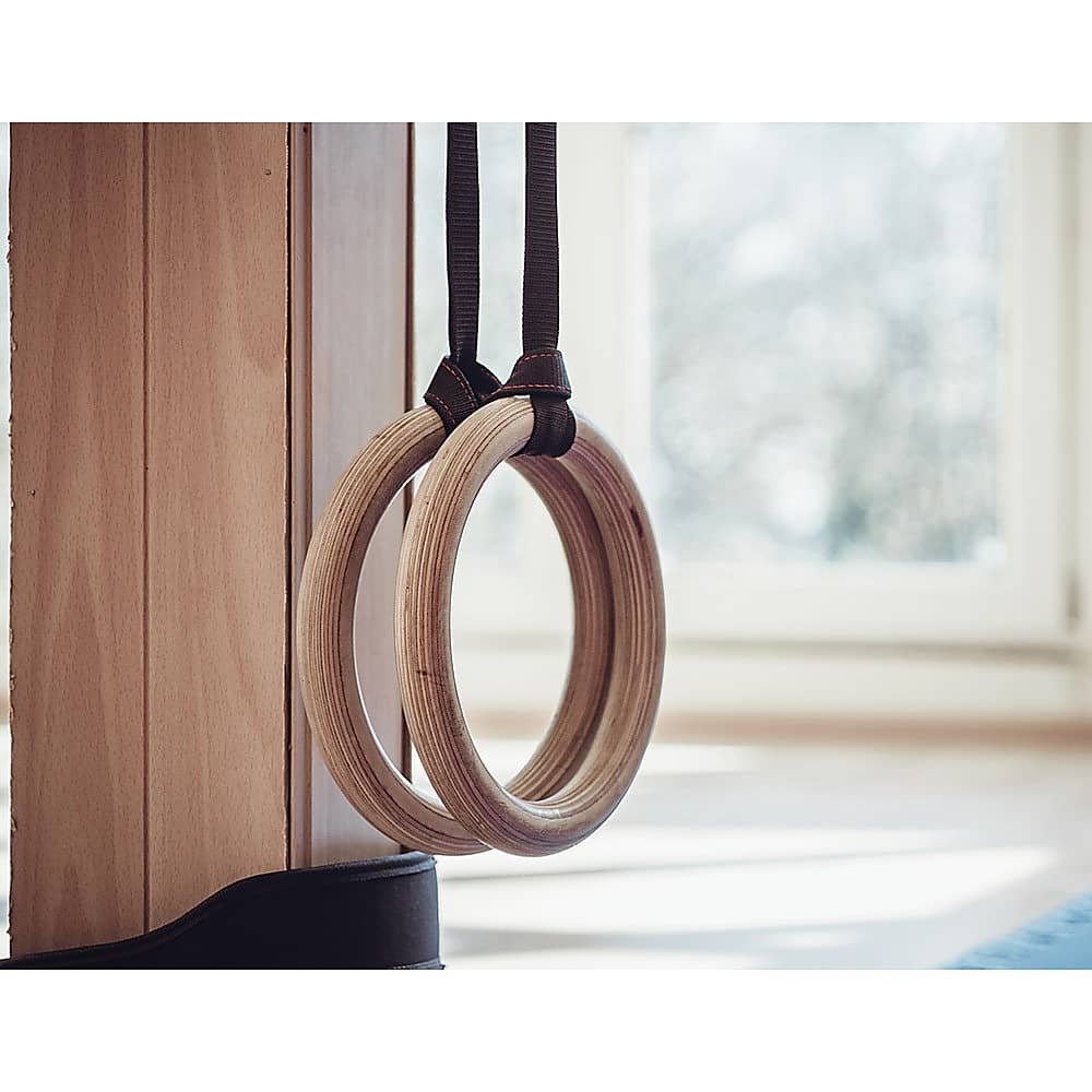 Birch Wood Gymnastic Rings | Fitness Equipment Store