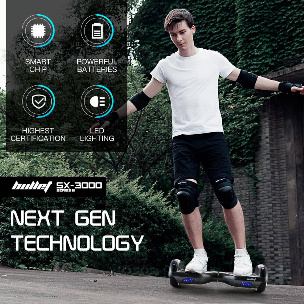 BULLET Hoverboard Electric Scooter 6.5 Inch Wheels Self Balancing Gen ...