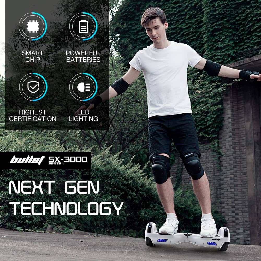 BULLET Hoverboard Electric Scooter 6.5 Inch Wheels Self Balancing Gen ...