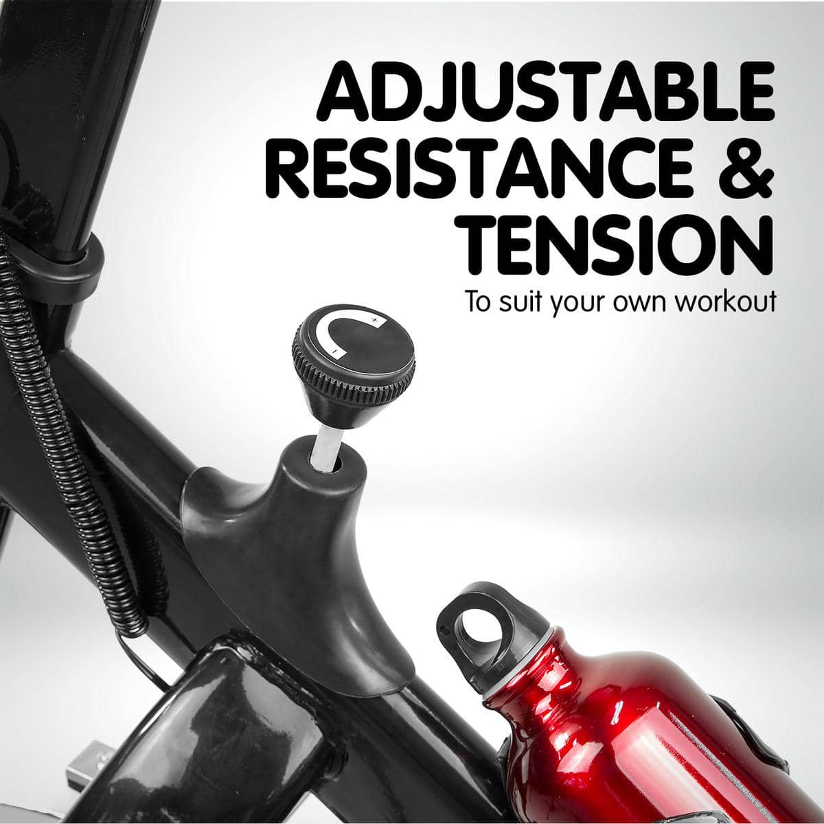 Powertrain Home Gym Flywheel Exercise Spin Bike – Black - Fitness ...