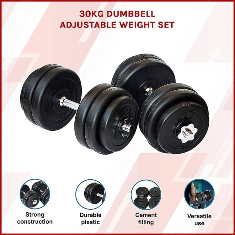30KG Dumbbell Adjustable Weight Set | Fitness Equipment Store